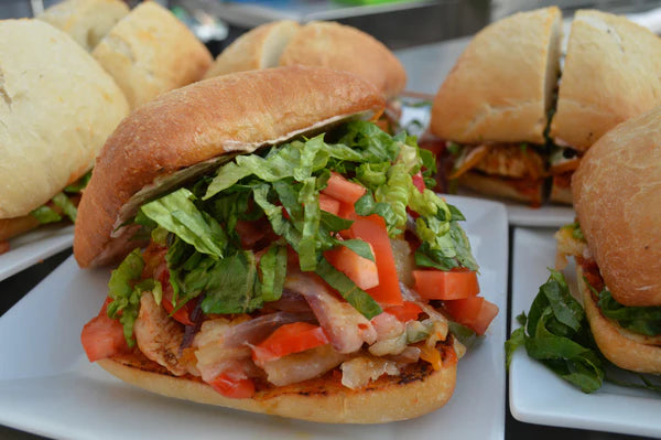 Grilled Chicken Quesadilla Sandwich with Ajvar Relish - Croix Valley Foods